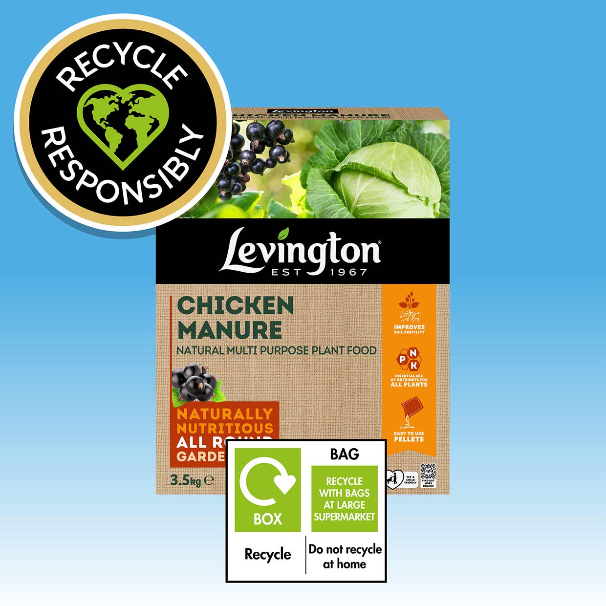 Levington® Chicken Manure Multi Purpose Plant Food 3.5kg