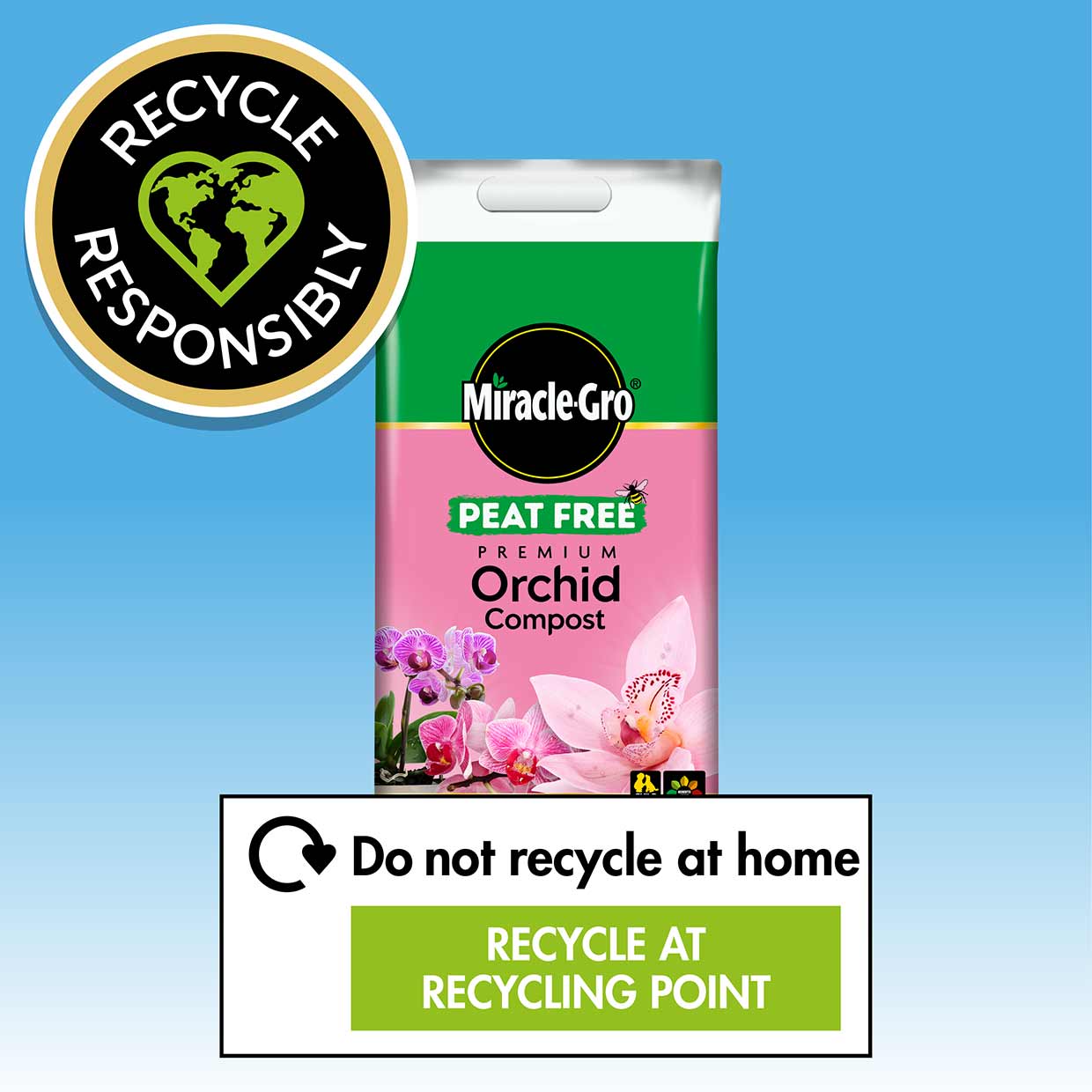 Miracle-Gro® Peat Free Premium Orchid Compost 10 litres