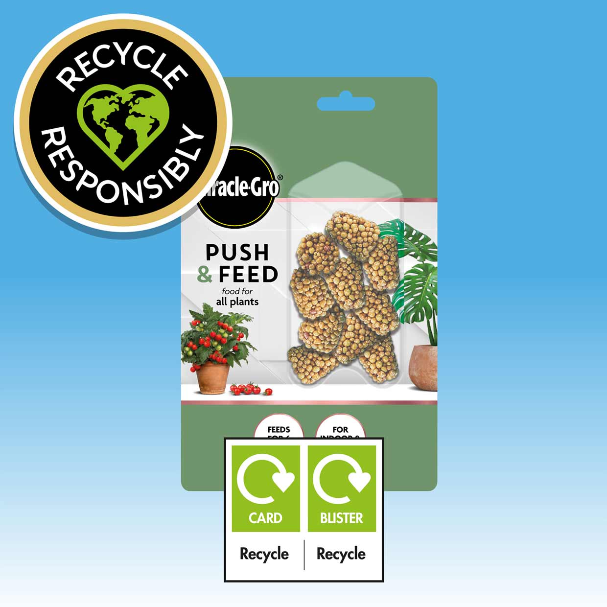 Miracle-Gro® Push & Feed All Purpose 10 cones