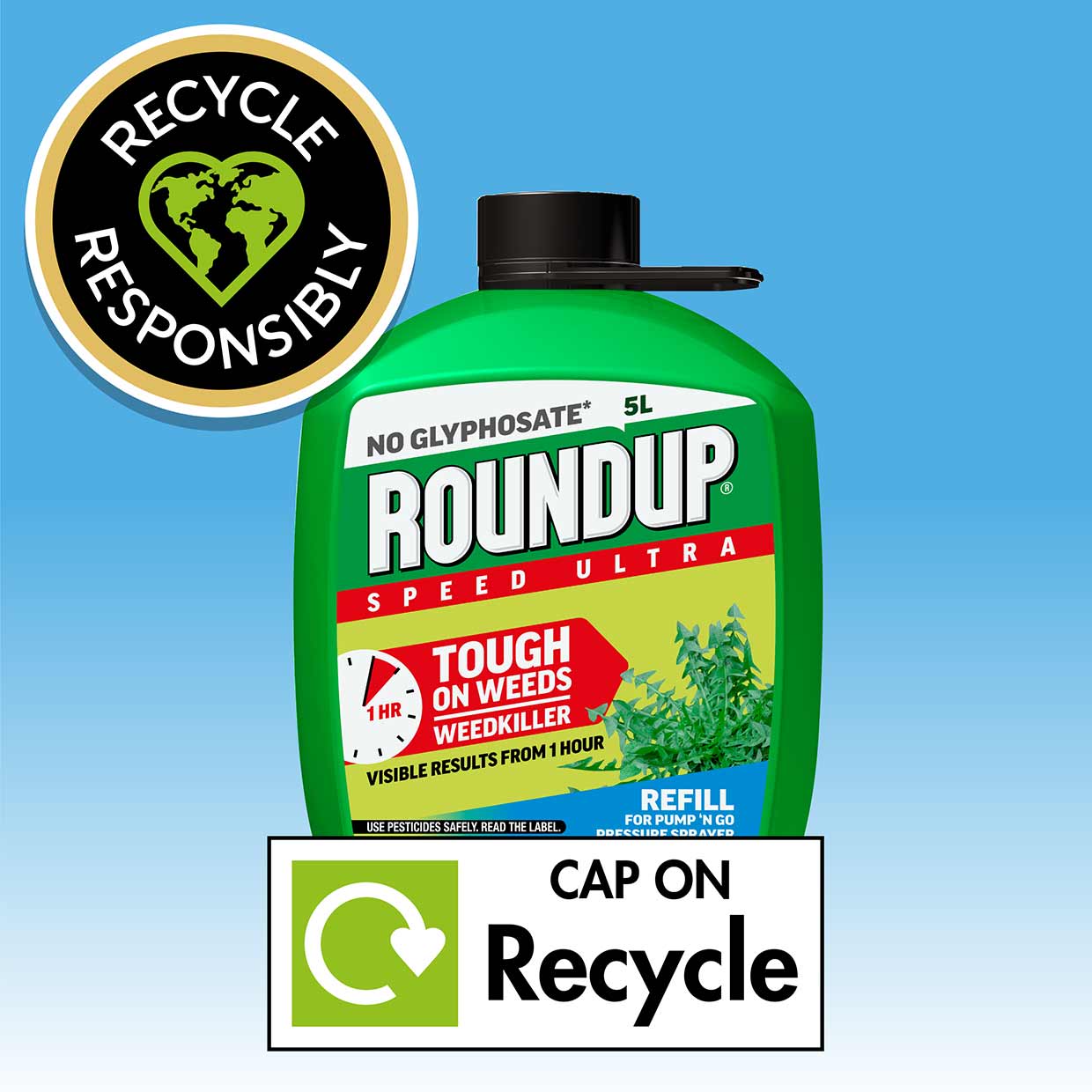 Roundup® Speed Ultra Pump ‘n Go 5 litres refill
