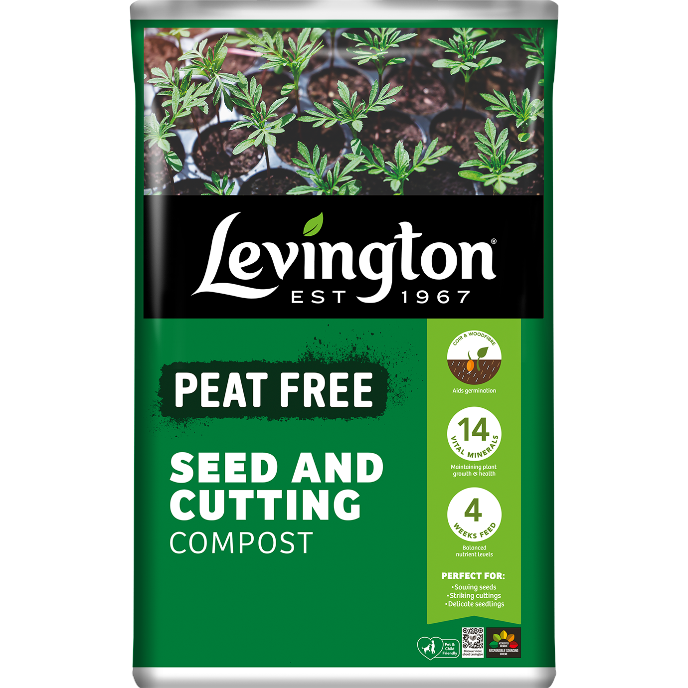 Levington® Peat Free Seed & Cutting Compost 20 litres