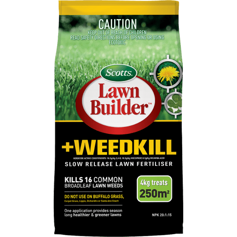 Scotts Lawn Builder Weedkill Slow Release Lawn Fertiliser 4KG Love The Garden