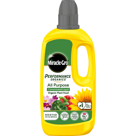 Miracle Gro Performance Organics All Purpose Concentrated Liquid Plant Food 800ml