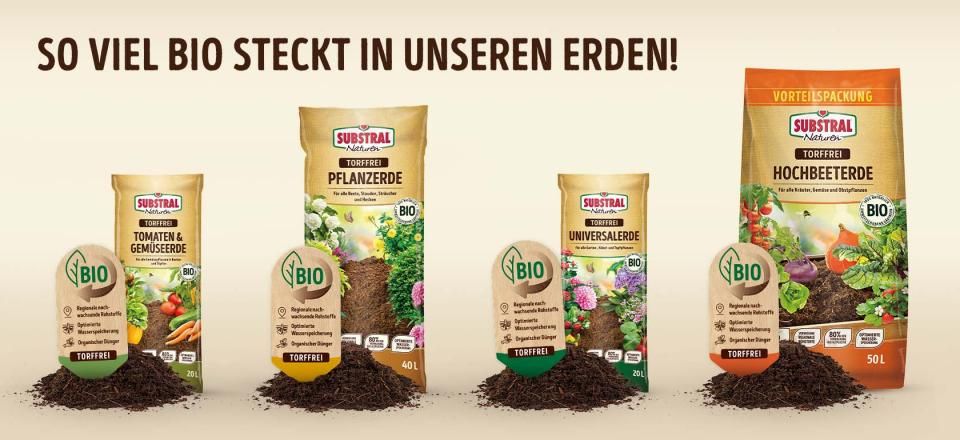 SUBSTRAL® Naturen® Bio Erden | Liebe Deinen Garten