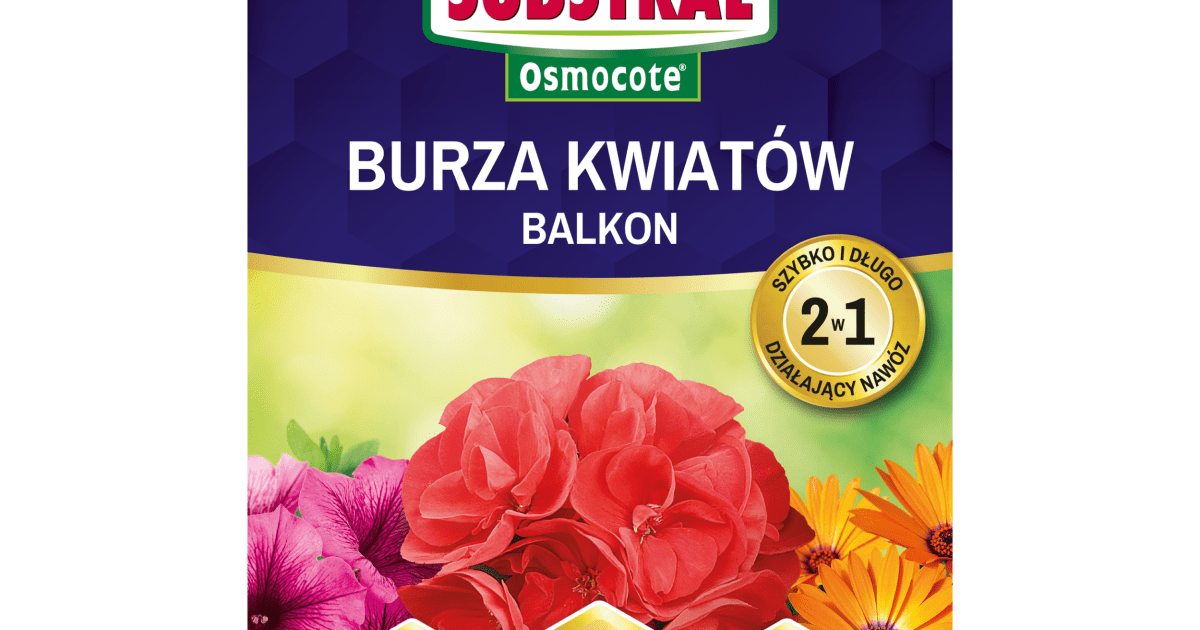 SUBSTRAL Osmocote 2w1 Burza Kwiatów, 300g | Love The Garden