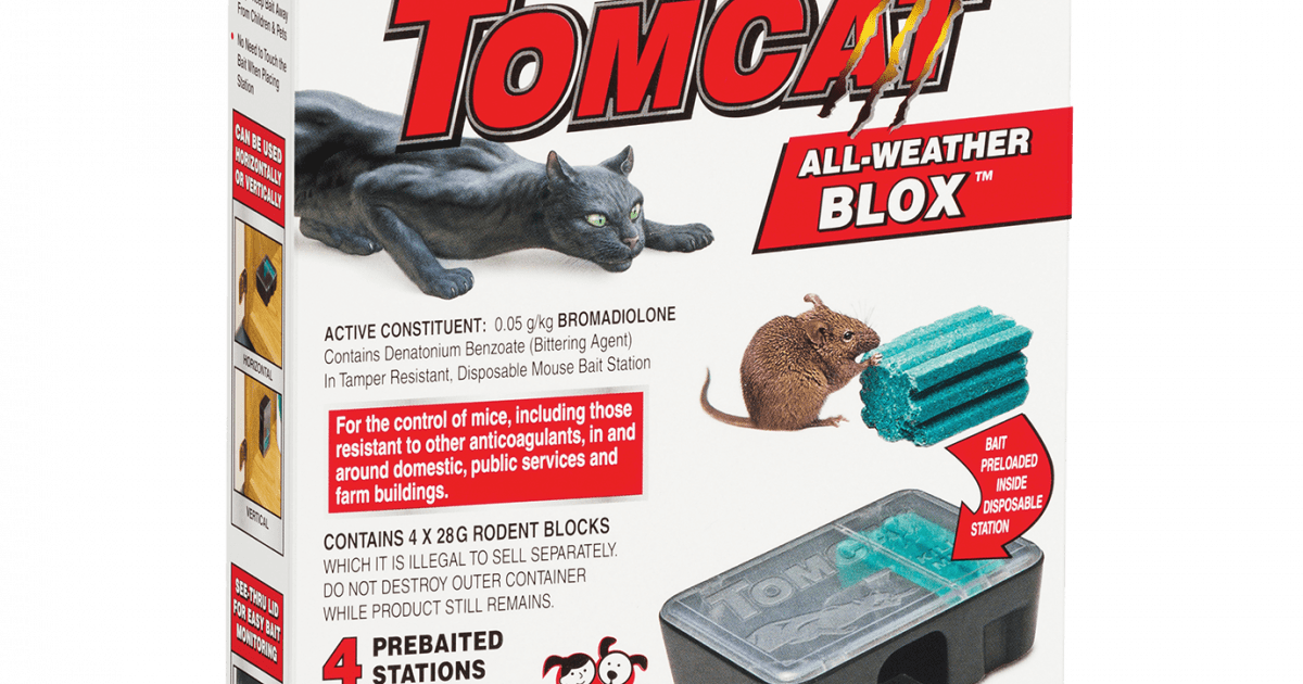 Tomcat 4 Pre-Baited Mouse Station, (112g) | Scotts Australia