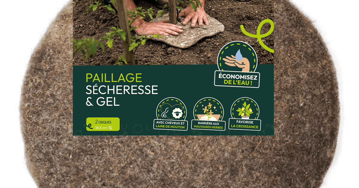 Capinea X Fertiligène Disque de paillage , 2 disques | La Pause Jardin