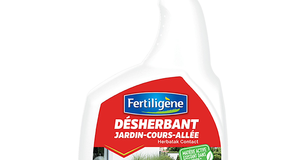 Fertiligène désherbant jardin, cours, allées prêt à l'emploi, 900ML ...