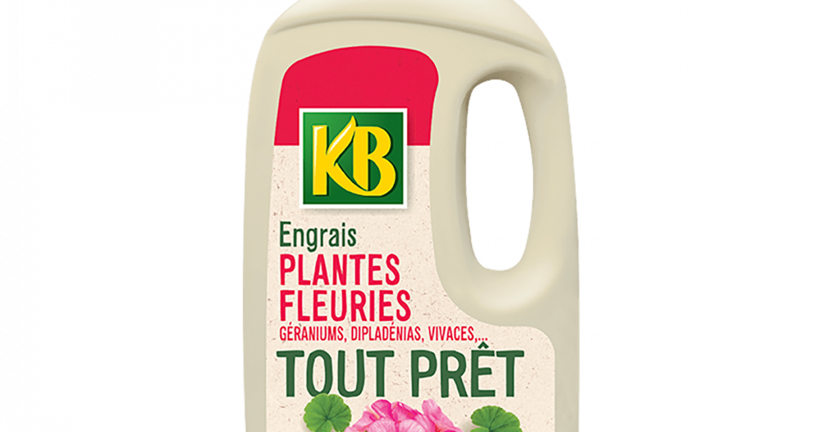KB engrais tout prêt plantes fleuries, géraniums, dipladénias, vivaces ...