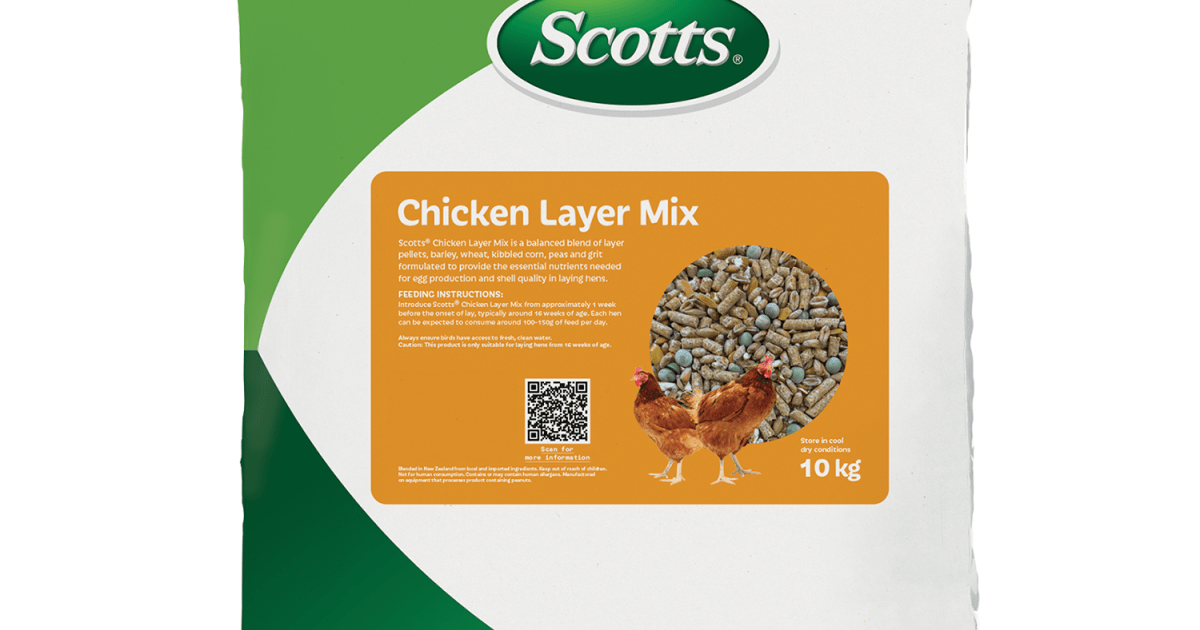 Scotts Chicken Layer Mix, 10kg | Love The Garden