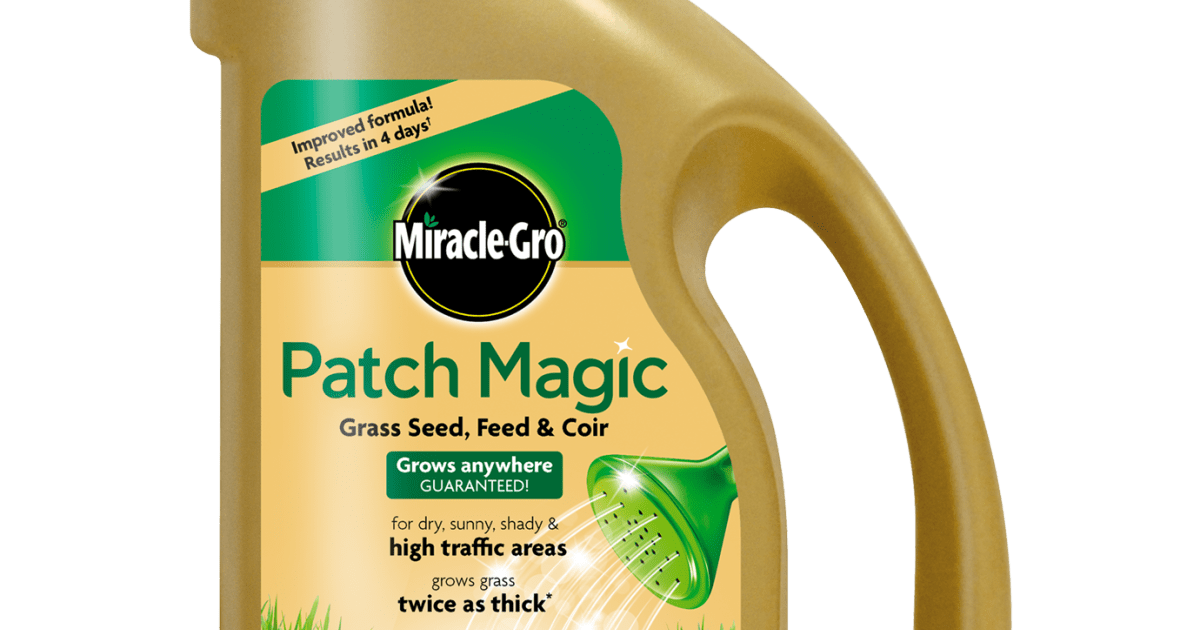 Miracle-Gro® Patch Magic® Grass Seed, Feed & Coir 1015g
