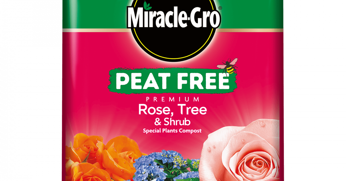 Miracle-Gro® Peat Free Premium Rose, Tree & Shrub Compost 40 litres