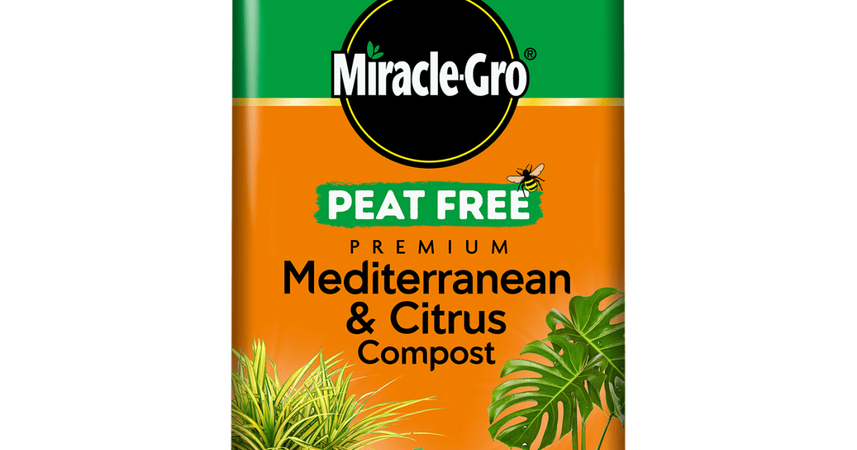 Miracle-Gro® Peat Free Premium Mediterranean & Citrus Compost 10 litres