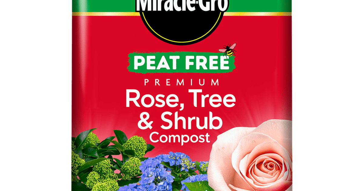 Miracle-Gro® Peat Free Premium Rose, Tree & Shrub Compost 40 litres